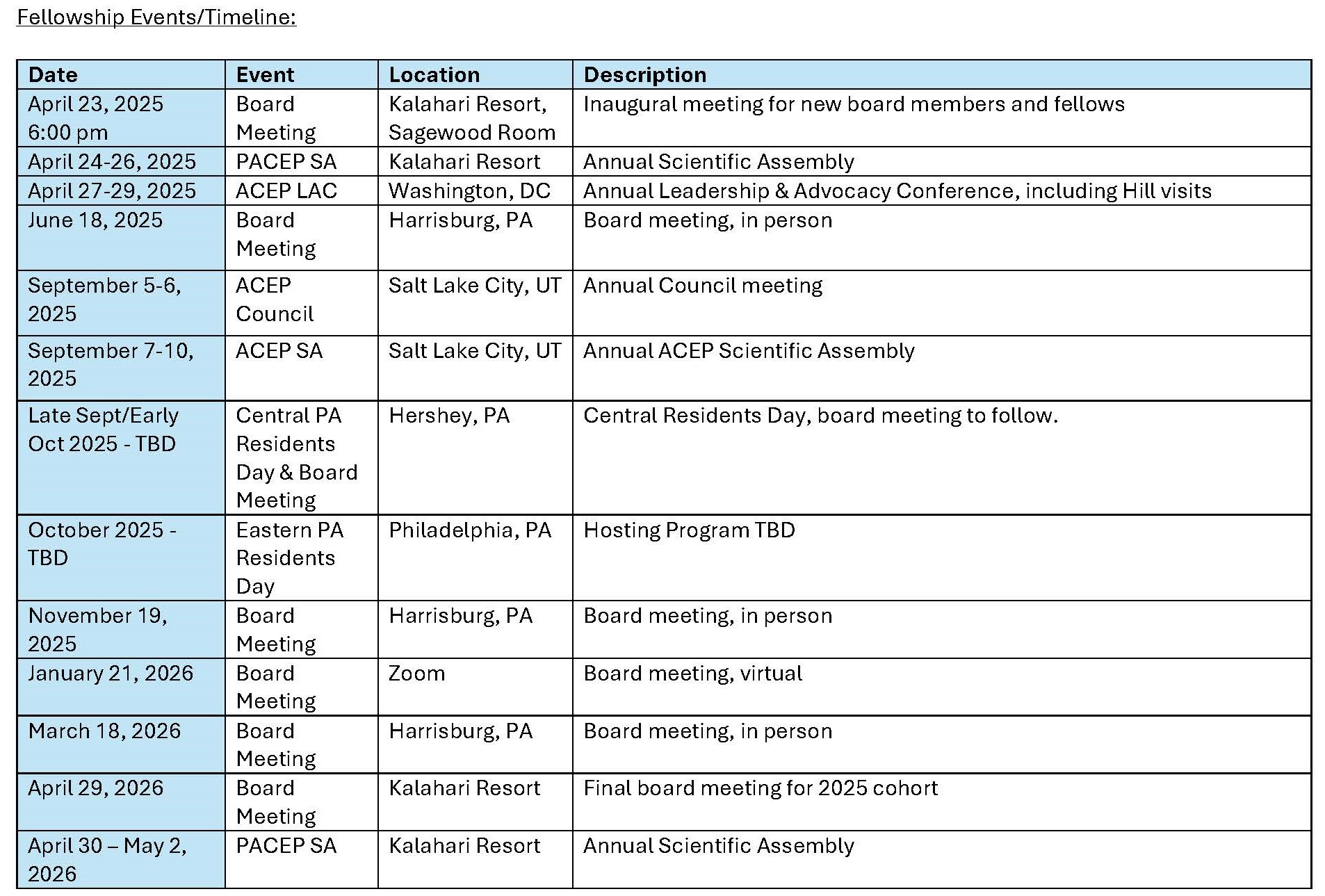 PACEP Leadership Fellowship Program - Pennsylvania College of Emergency ...